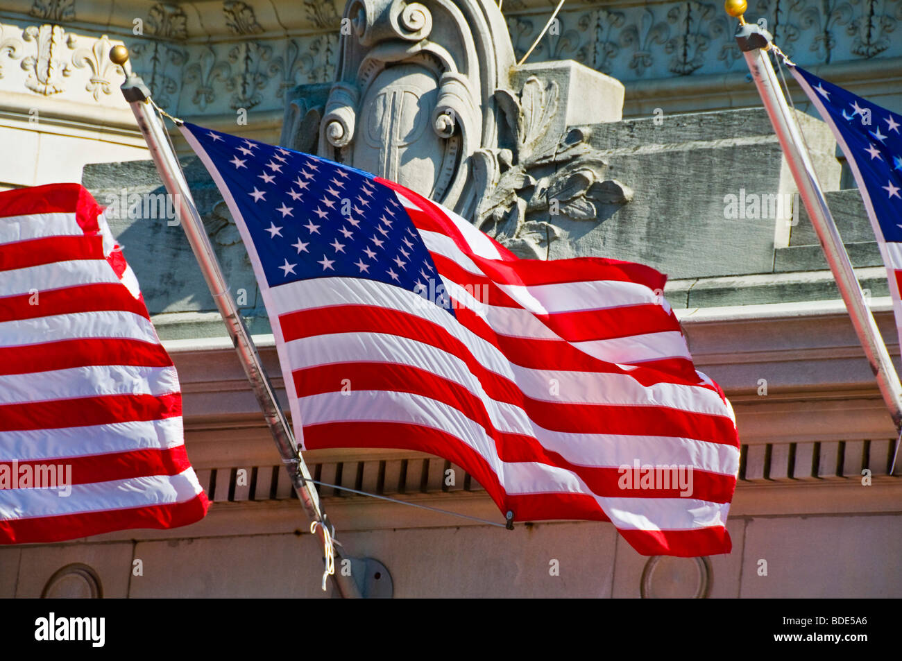 American flags boston hi-res stock photography and images - Alamy