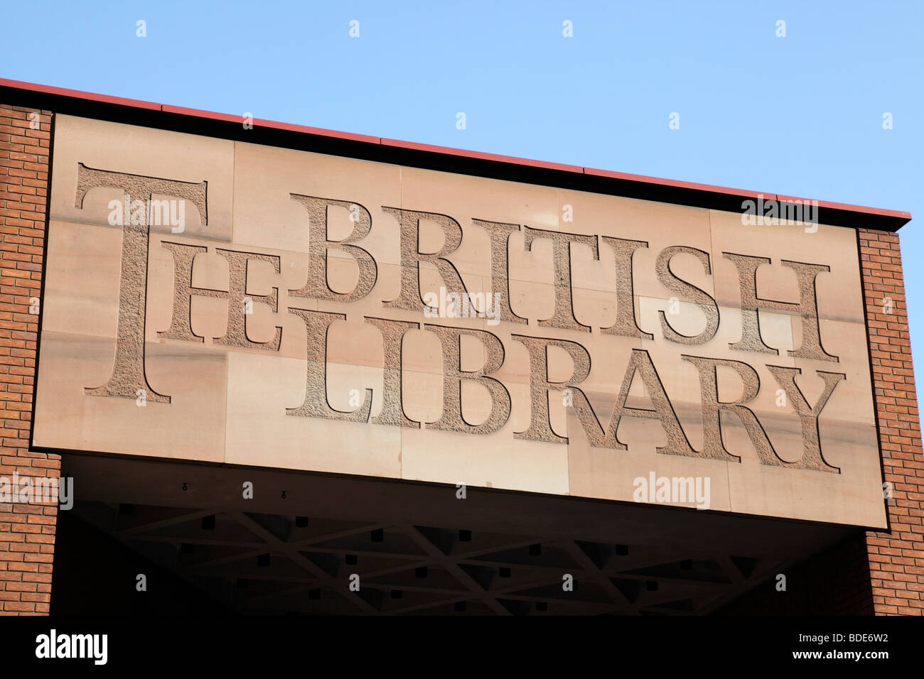 entrance to the british library st pancras euston road london uk Stock ...