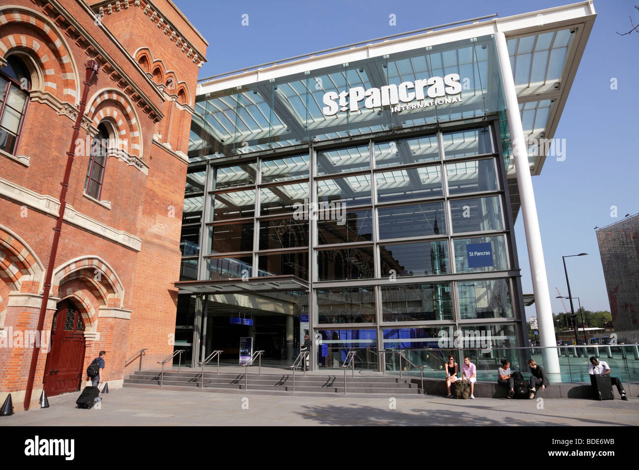 entrance to st pancras international rail station pancras road london ...