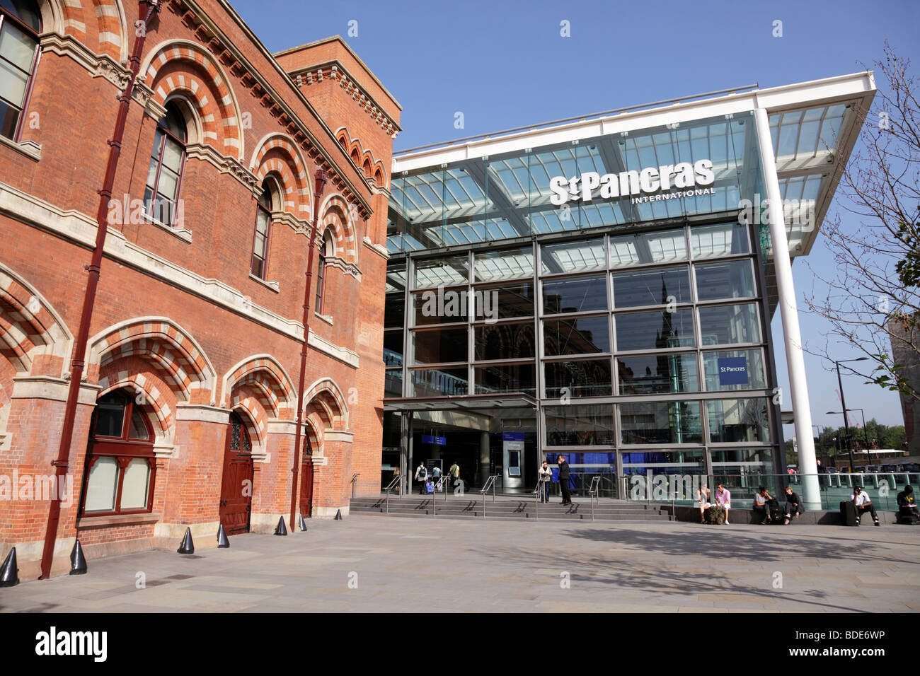 entrance to st pancras international rail station pancras road london ...