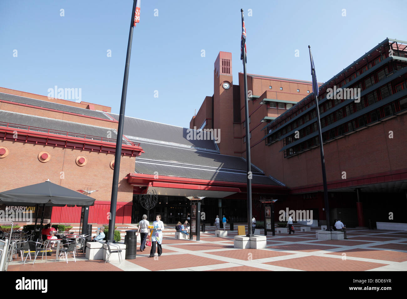 entrance to the british library st pancras euston road london uk Stock ...