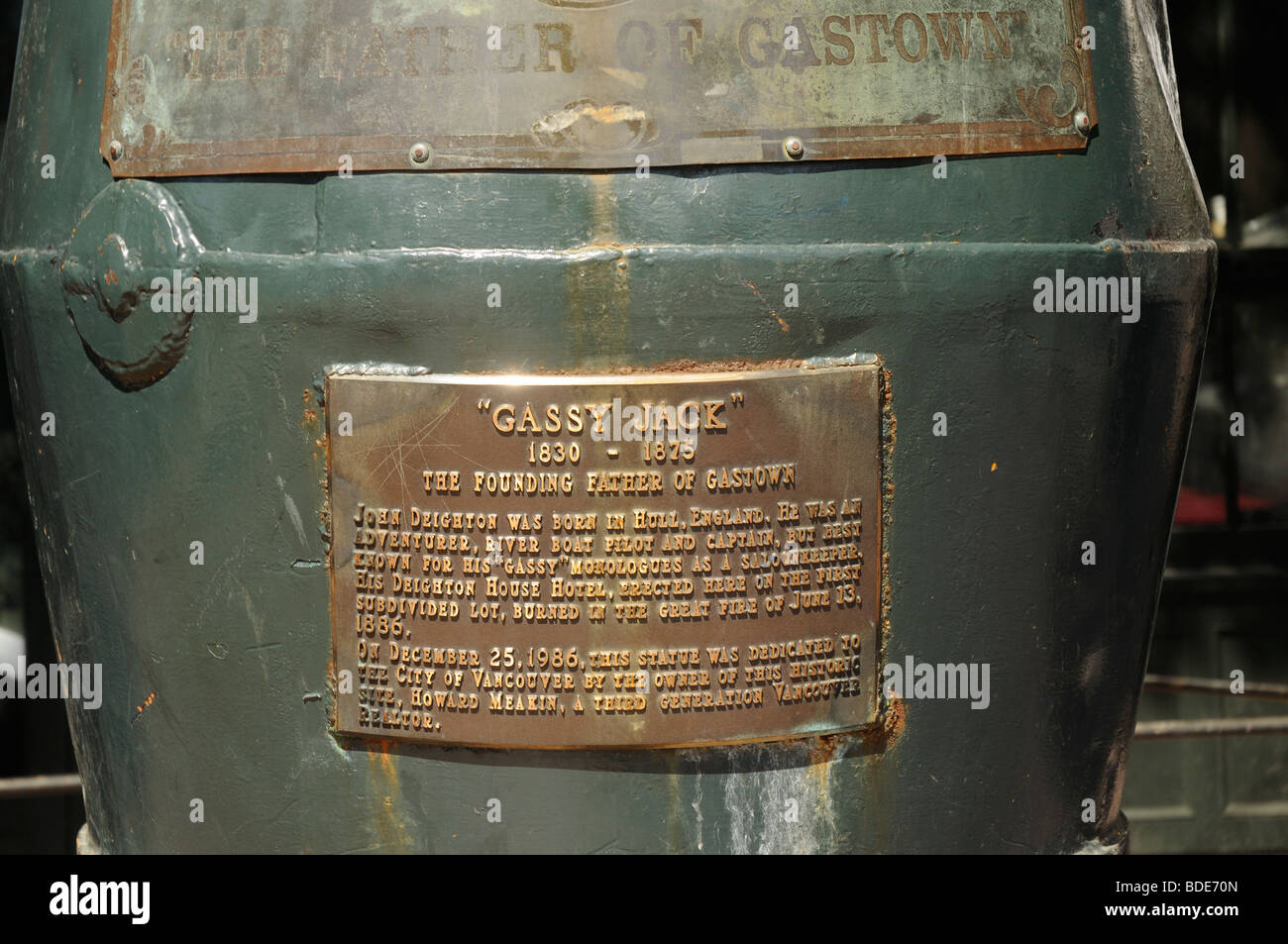 Statue gassy jack in gastown hi-res stock photography and images - Alamy