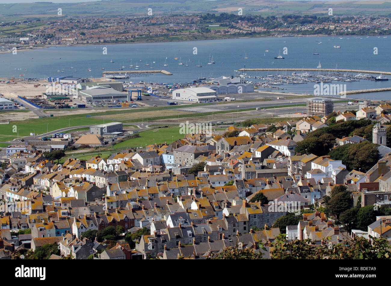 Aerial isle of portland dorset hi-res stock photography and images - Alamy