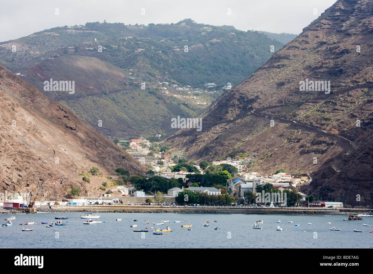 Coastal Views from Sea of St Helena Island South Atlantic Ocean Stock ...