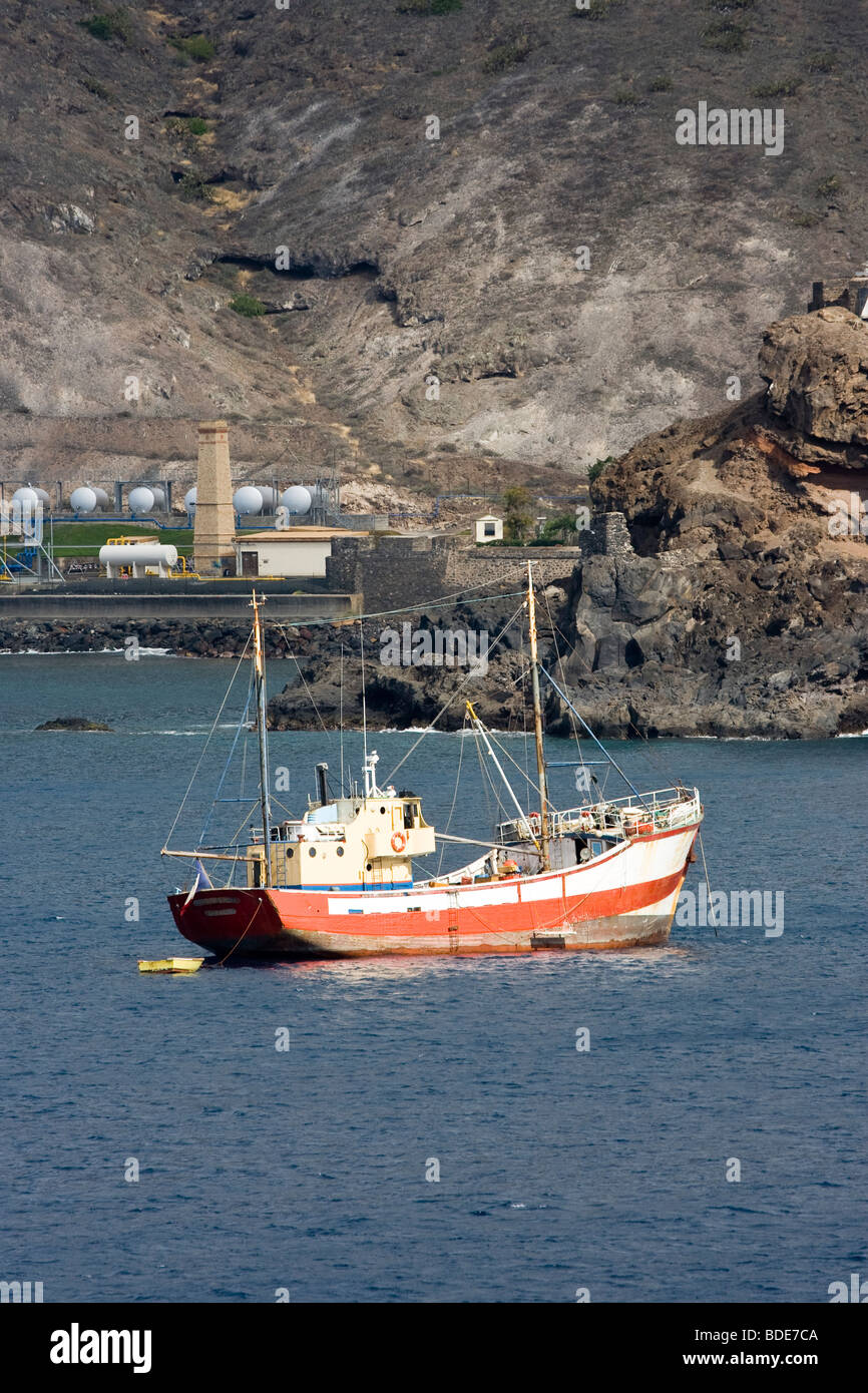 Coastal Views from Sea of St Helena Island South Atlantic Ocean Stock ...
