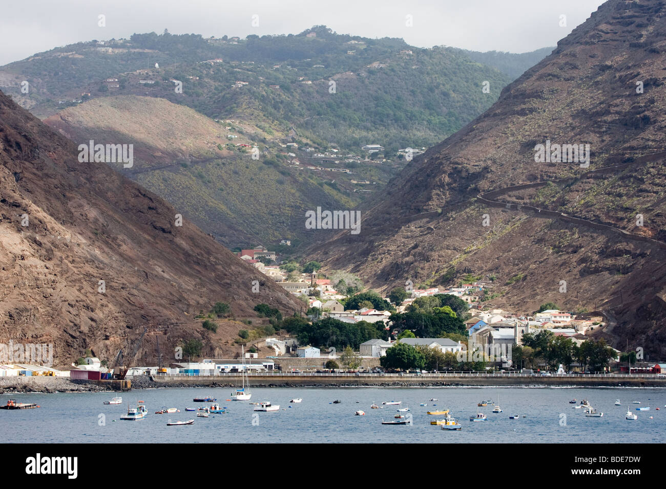 Coastal Views from Sea of St Helena Island South Atlantic Ocean Stock ...