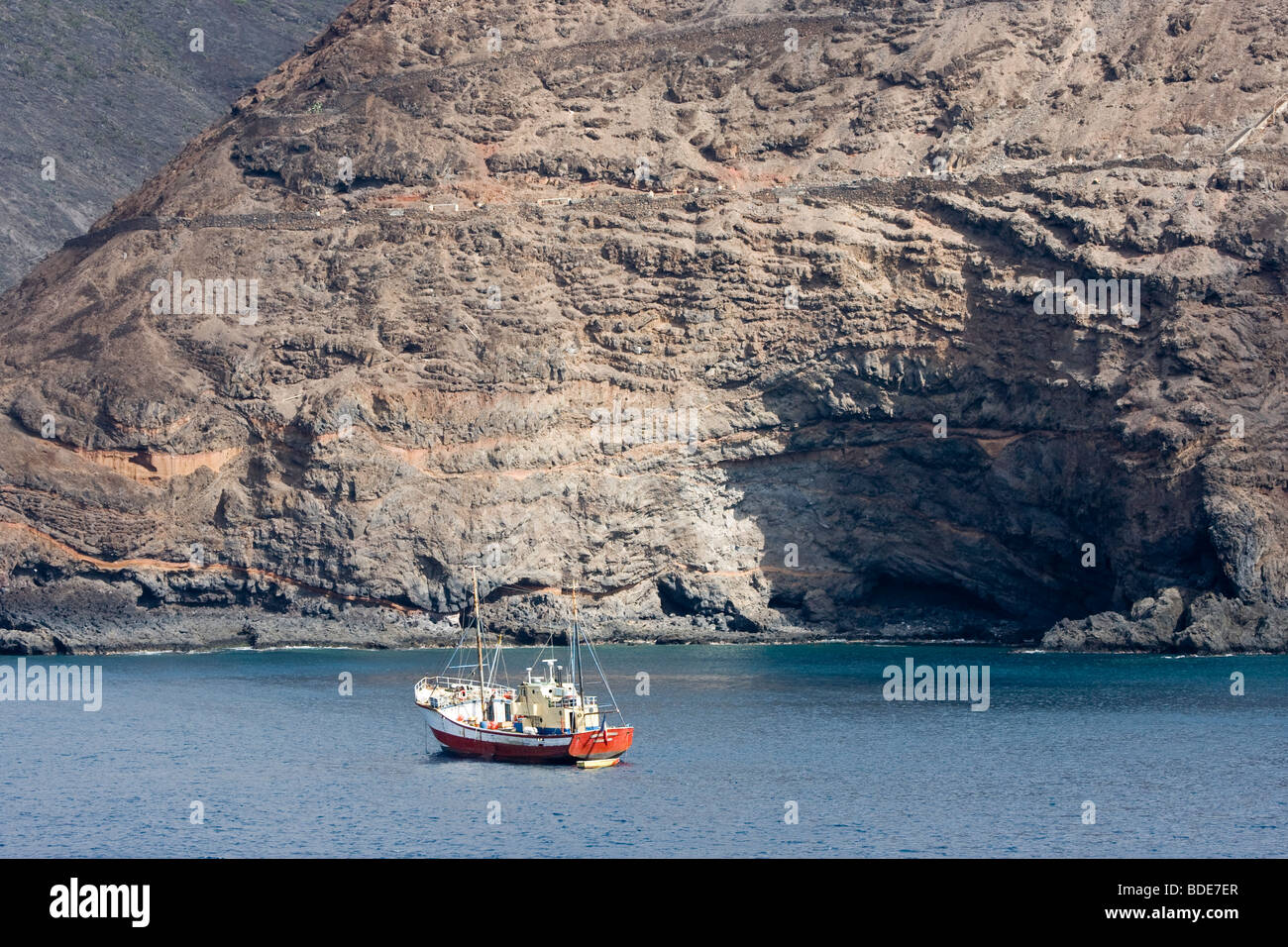 Coastal Views from Sea of St Helena Island South Atlantic Ocean Stock ...
