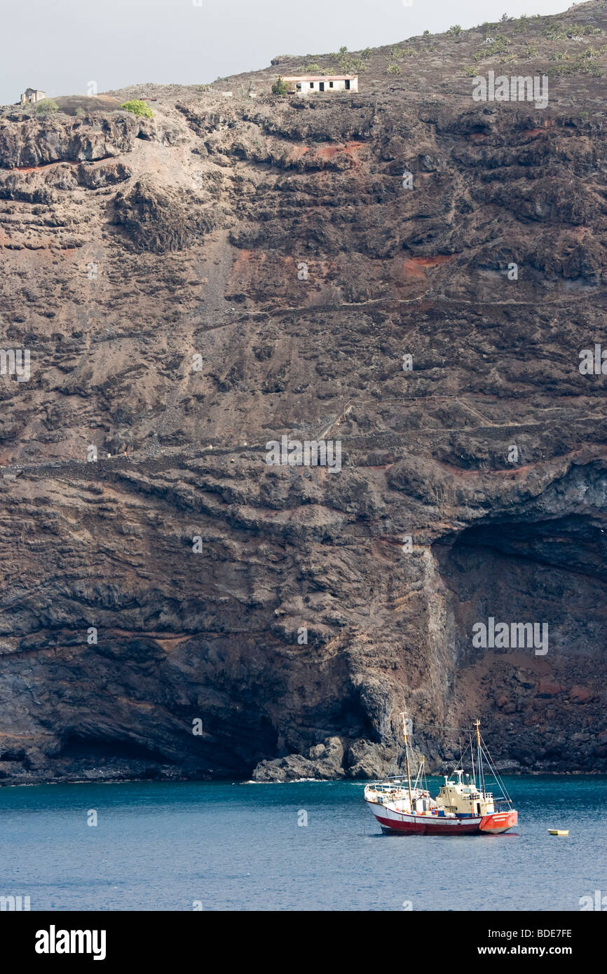 Coastal Views from Sea of St Helena Island South Atlantic Ocean Stock ...