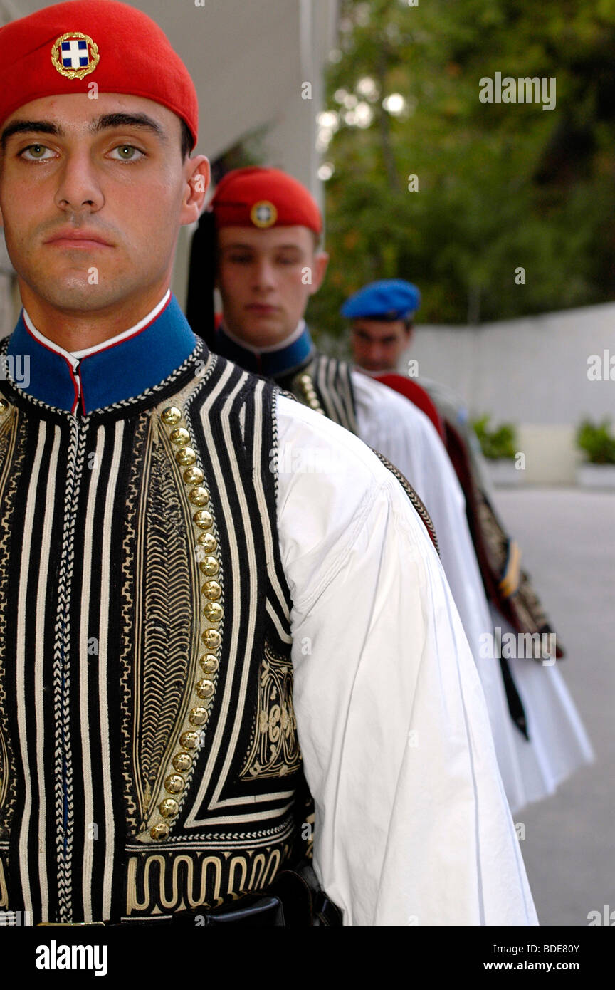 The presidential guards on the line Stock Photo - Alamy