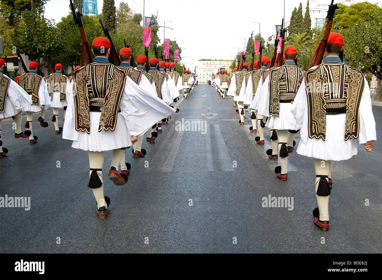 Marching of the presidential guards Stock Photo - Alamy