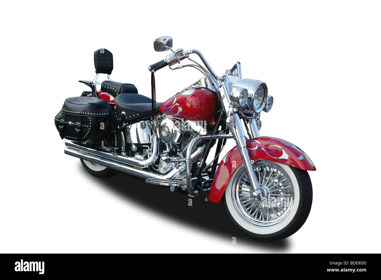 Harley soft tail motorcycle Cut Out Stock Images & Pictures - Alamy