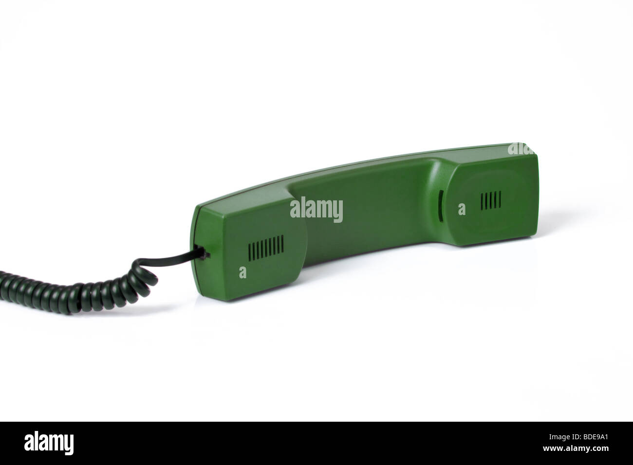 telephone receiver on white background Stock Photo - Alamy