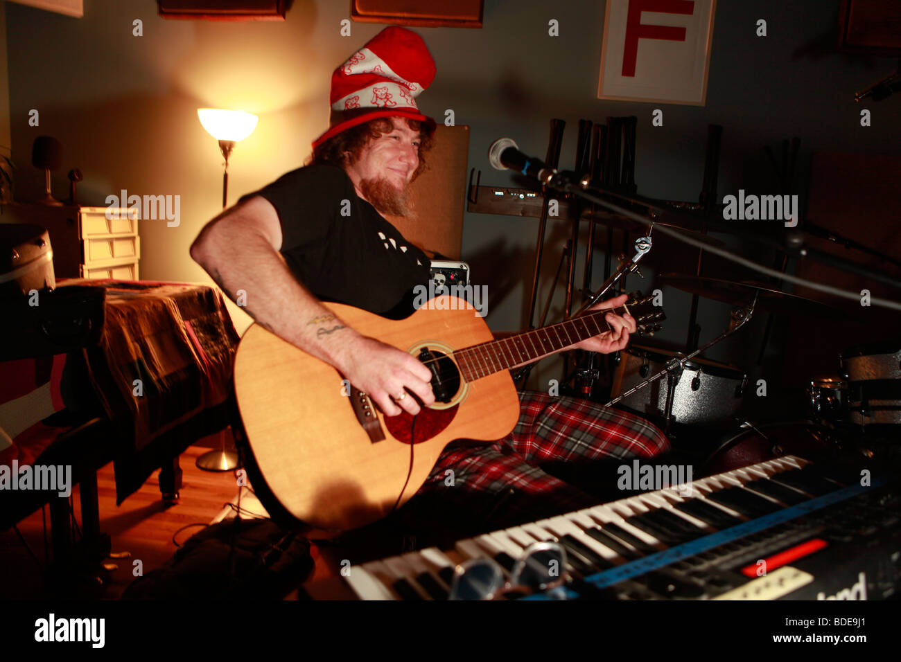 A going away party is given for artist and musician Mark Rice at ...