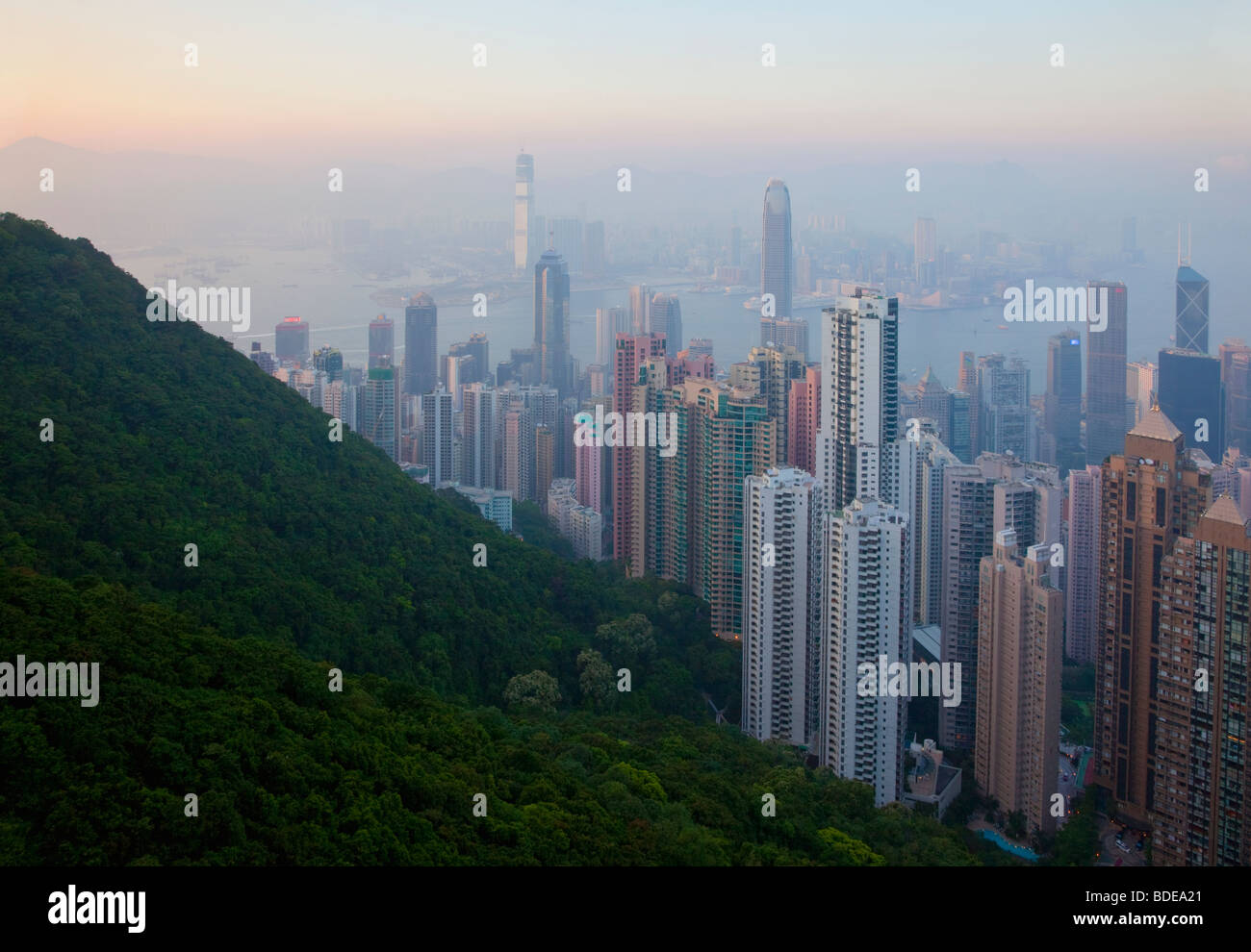 View from The Peak, Shan Teng, Hong Kong, China Stock Photo - Alamy