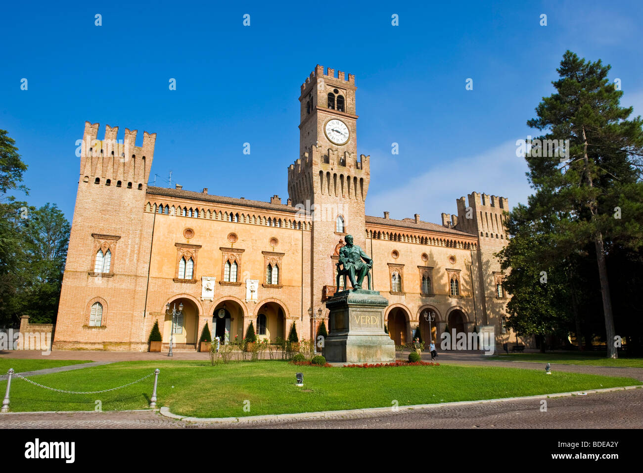 Fortress, Giuseppe Verdi square, Busseto, province of Parma, Italy ...