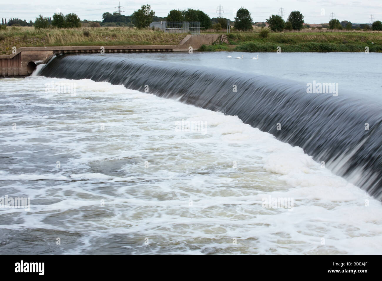 This is a photograph of Cromwell Weir Stock Photo - Alamy