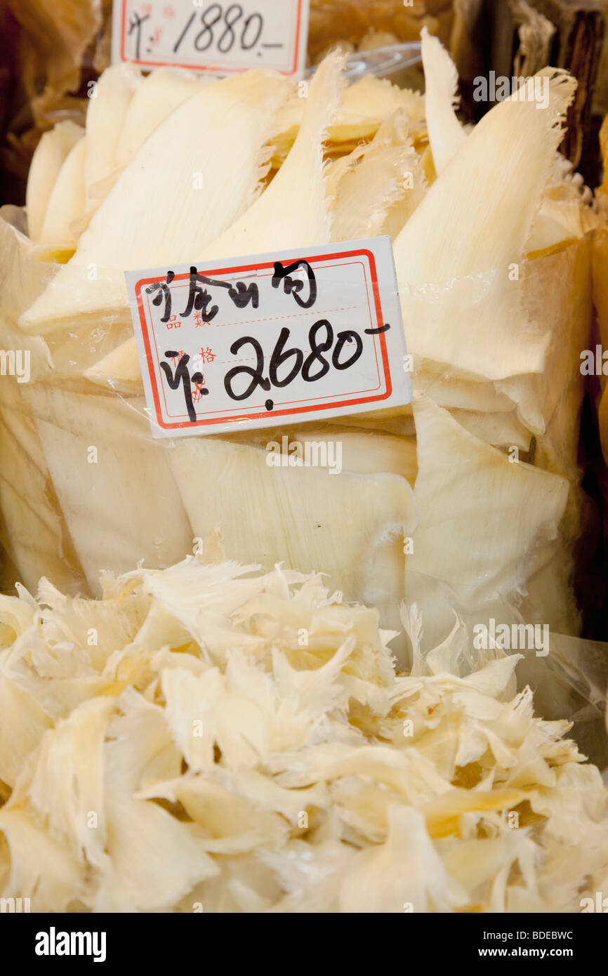 Shark fins on sale medicinal and herb district Bonham Strand, Sheung ...