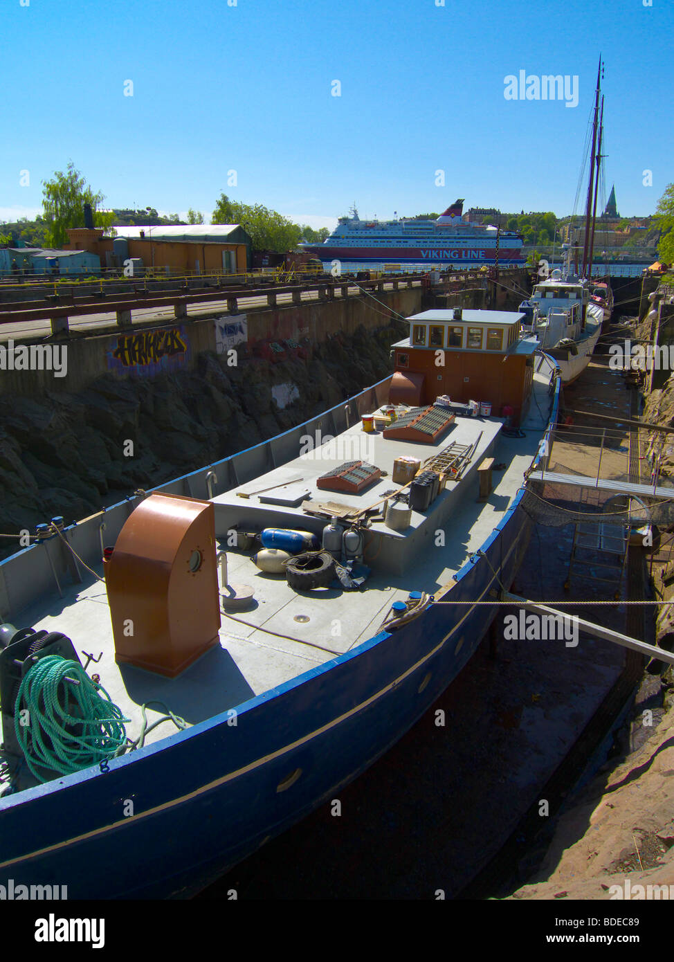 A shipyard in Sweden Stock Photo - Alamy