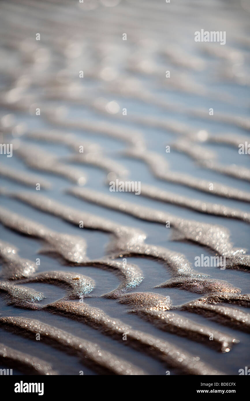 Wave patterns on sand Stock Photo - Alamy