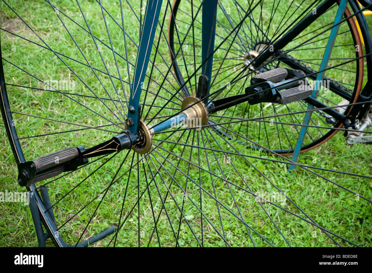 Old cycle at Pickering Steam Fair Stock Photo - Alamy