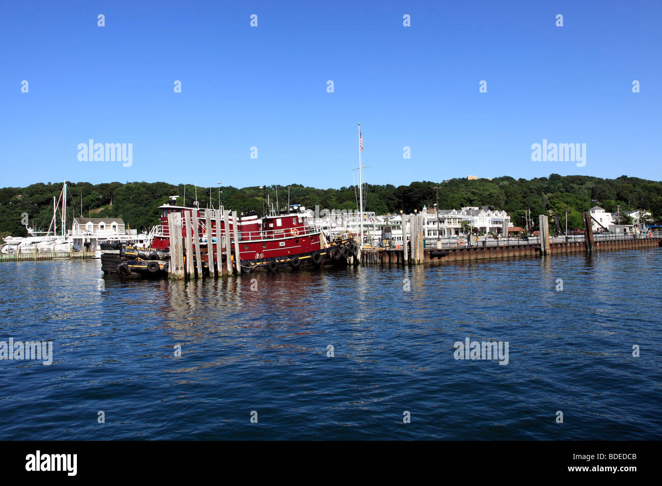 Port Jefferson harbor, Long Island, NY Stock Photo - Alamy