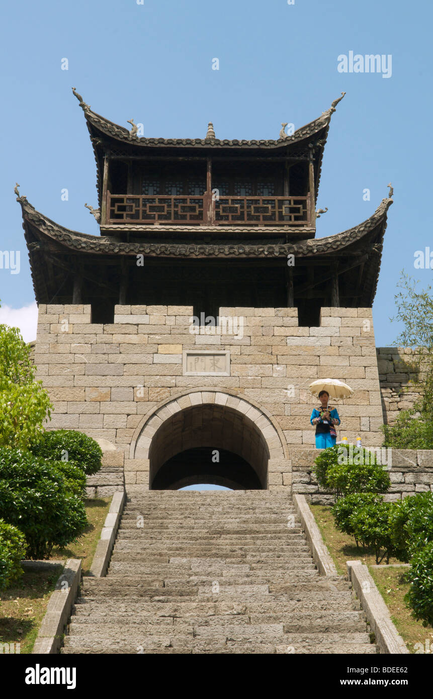 Steps leading to watchtower Southern Great Wall of China Huangsiqiao ...