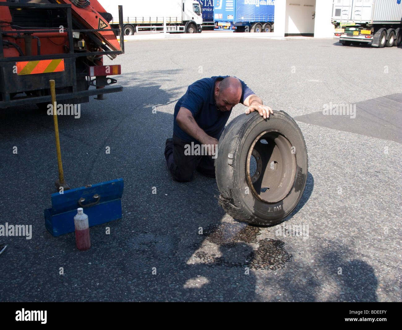 Lorry tyre hi-res stock photography and images - Alamy