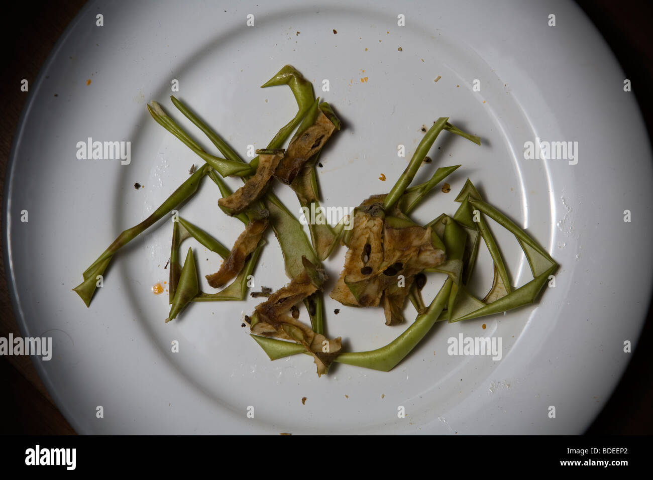 dirty dinner plate Stock Photo - Alamy