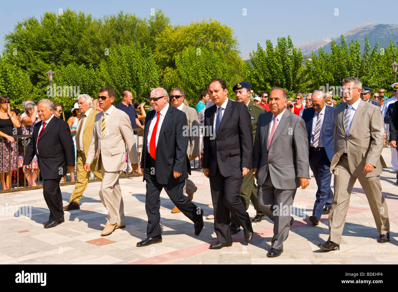 Annual festival procession at St Gerasimos Monastery on the Greek ...