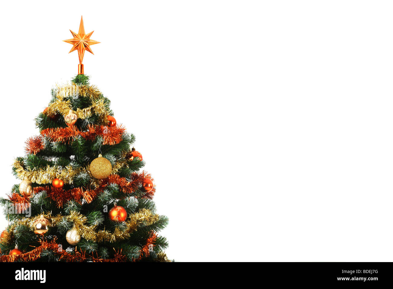 Closeup white christmas tree hi-res stock photography and images - Alamy