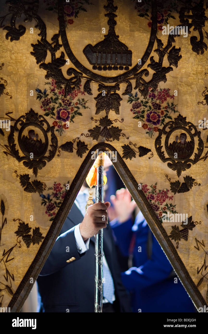 Religious standard, Corpus Christi procession, Seville, Spain, 2009 ...