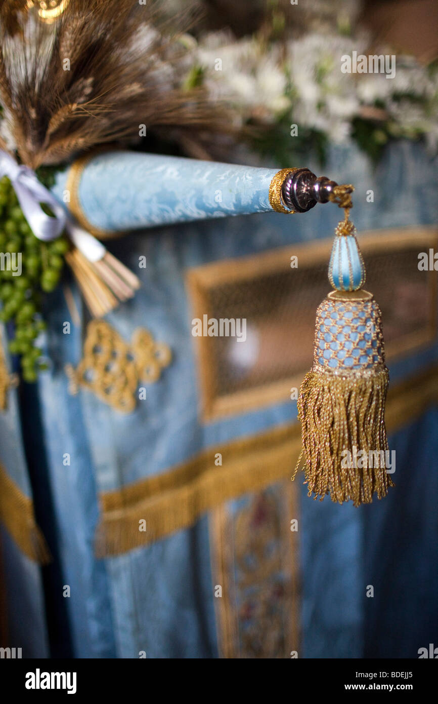 Detail of a float, Corpus Christi procession, Seville, Spain, 2009 ...