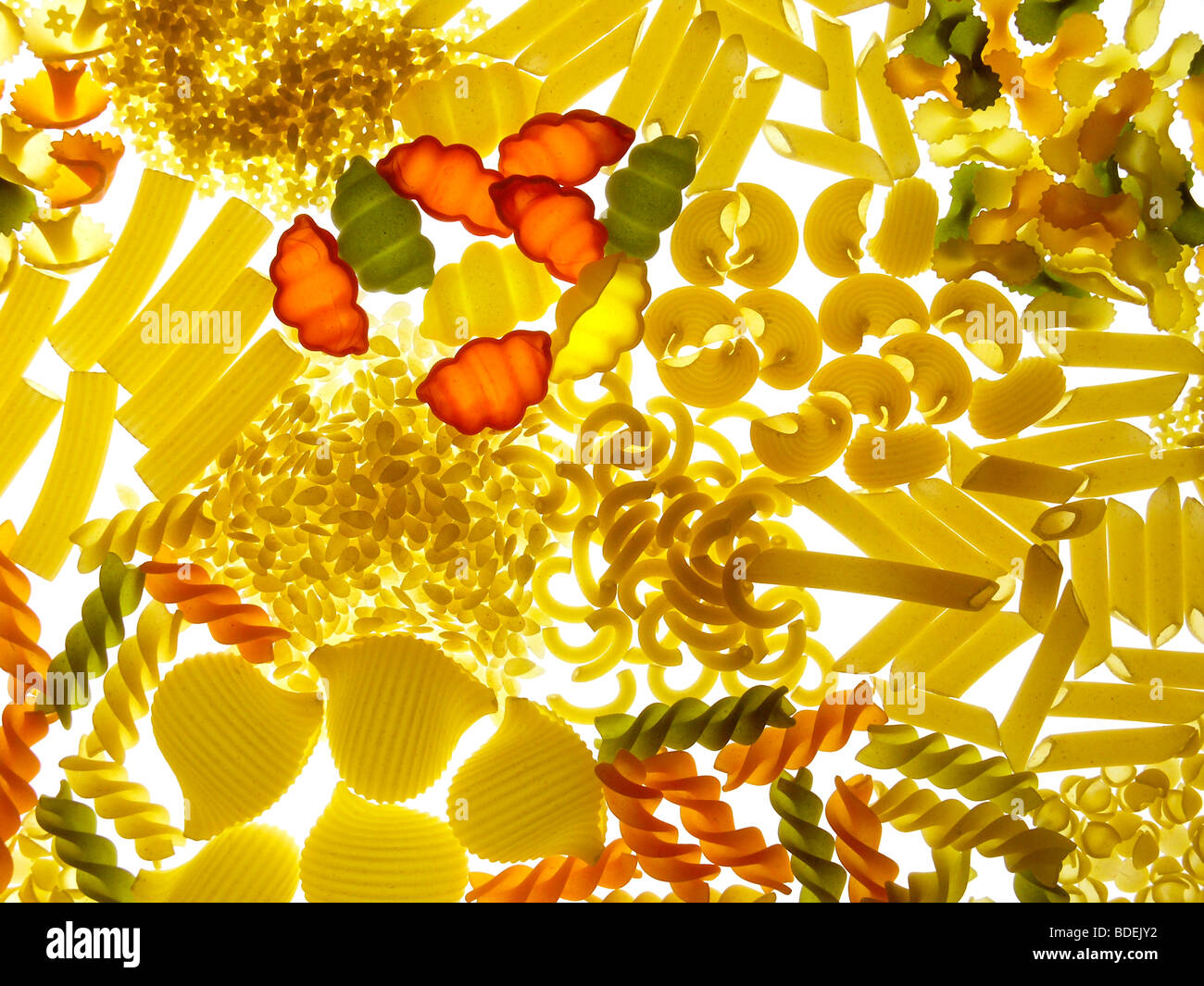 Different shapes uncooked pasta hi-res stock photography and images - Alamy