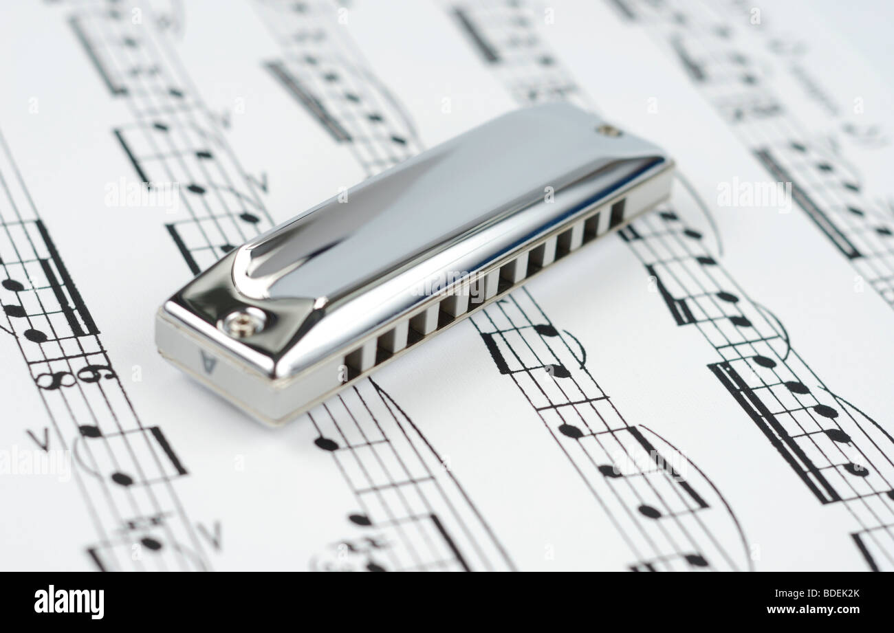 Harmonica note sheet hi-res stock photography and images - Alamy