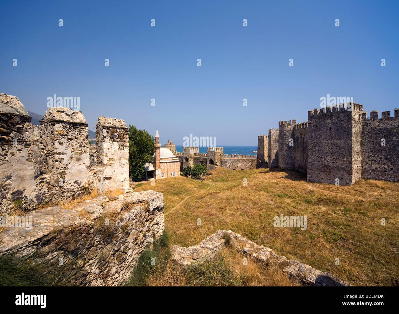 Mamure Kalesi castle Anamur Turkey Stock Photo - Alamy