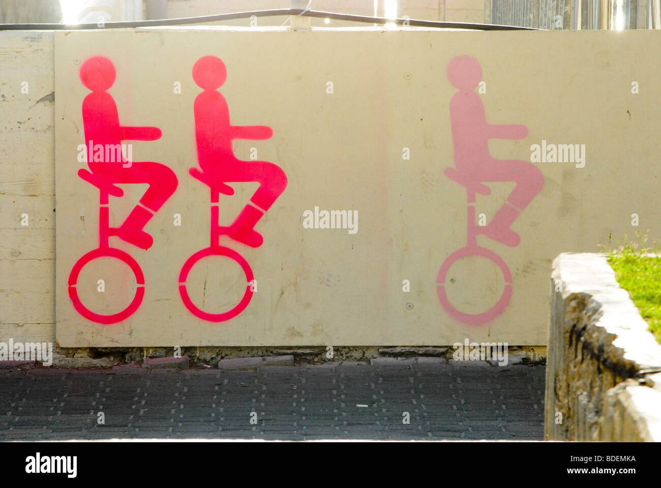 Graphic sign of a Unicycle Stock Photo - Alamy