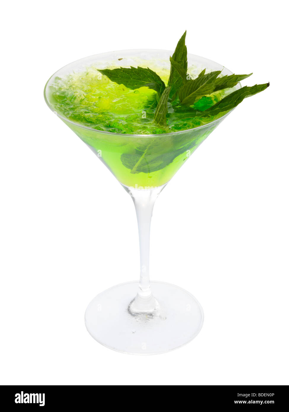 Creme de Mint and Rum Cocktail Stock Photo - Alamy