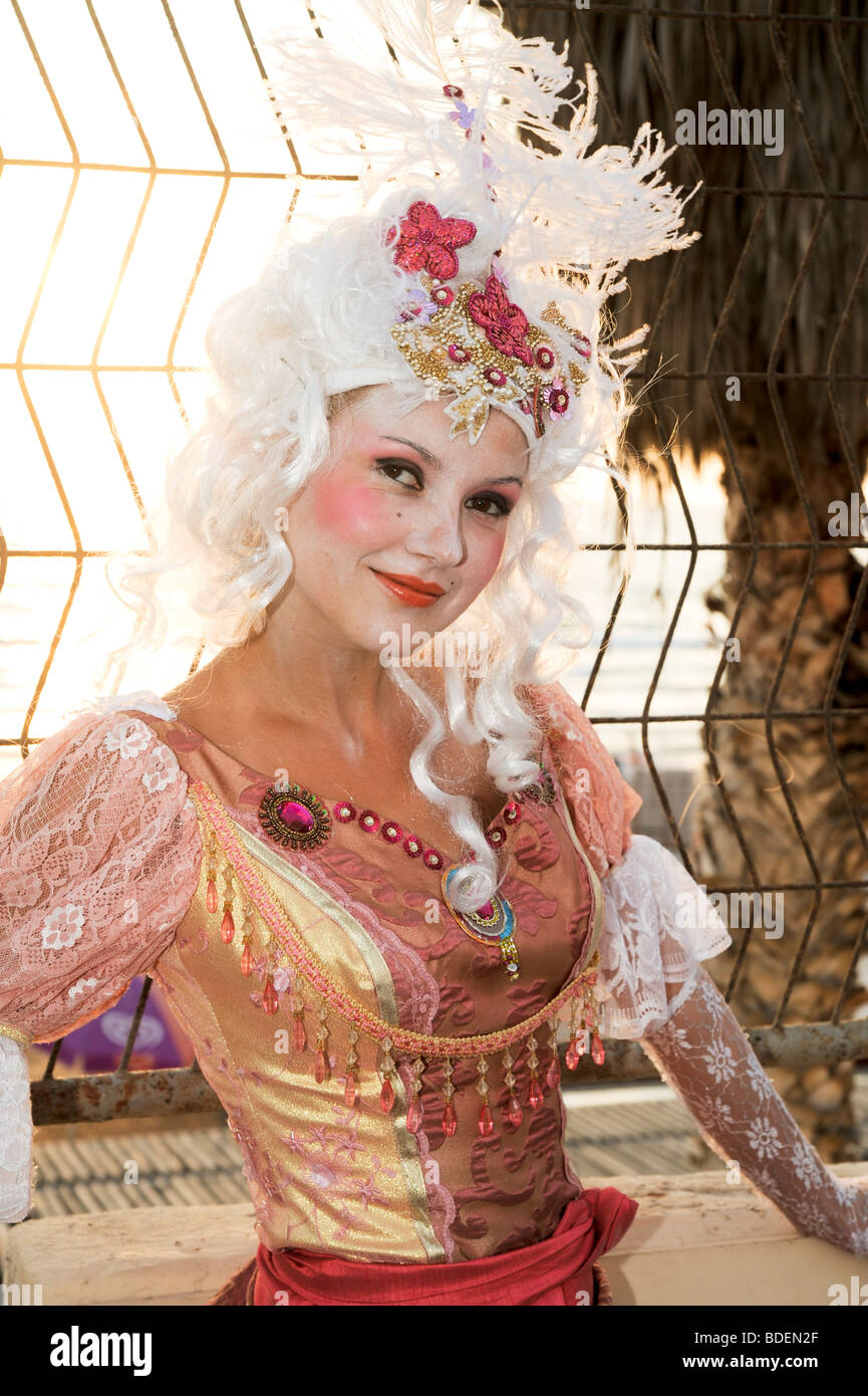 young female model dressed up in 19th century style Stock Photo - Alamy