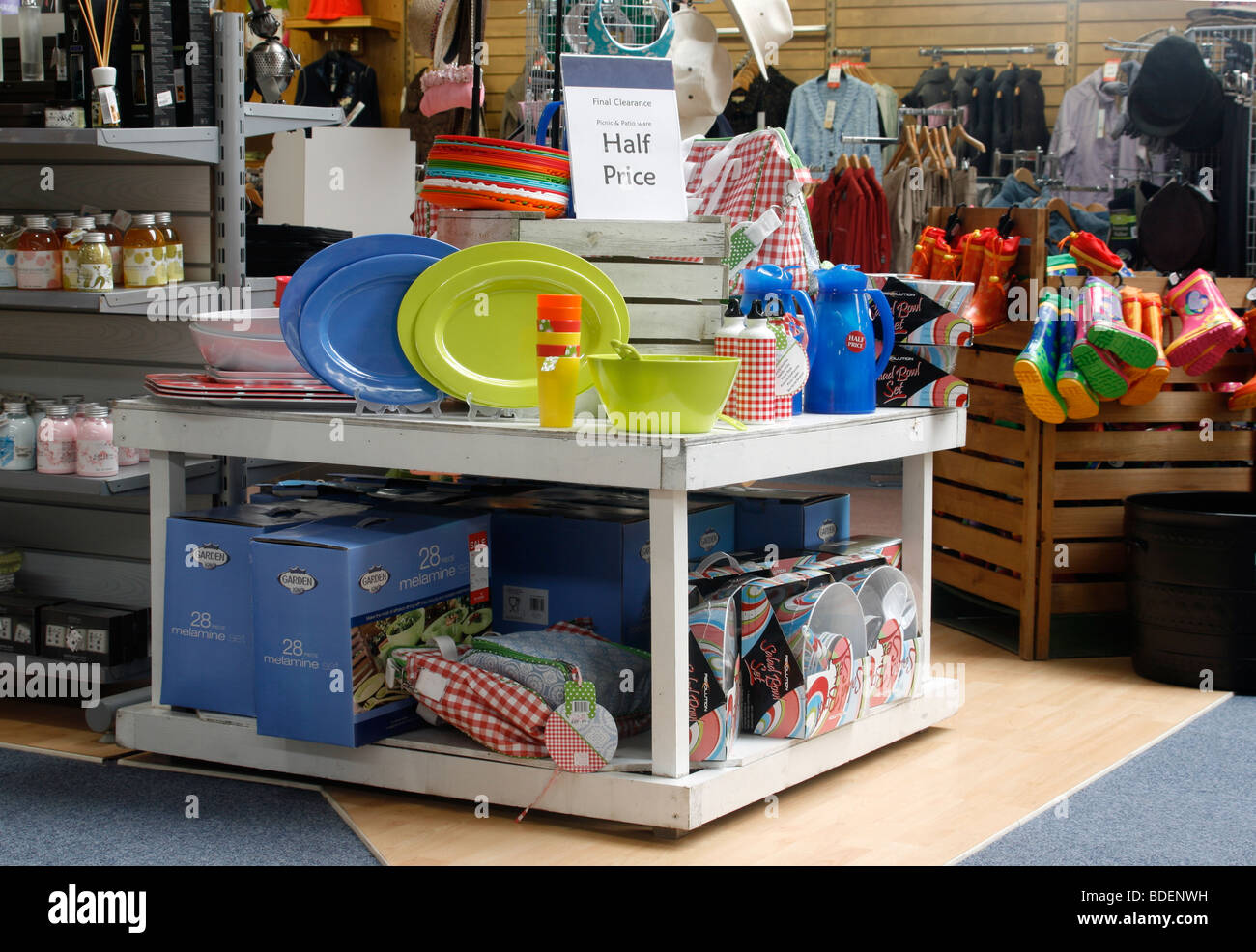 display at Brookfields Garden Centre Stock Photo - Alamy