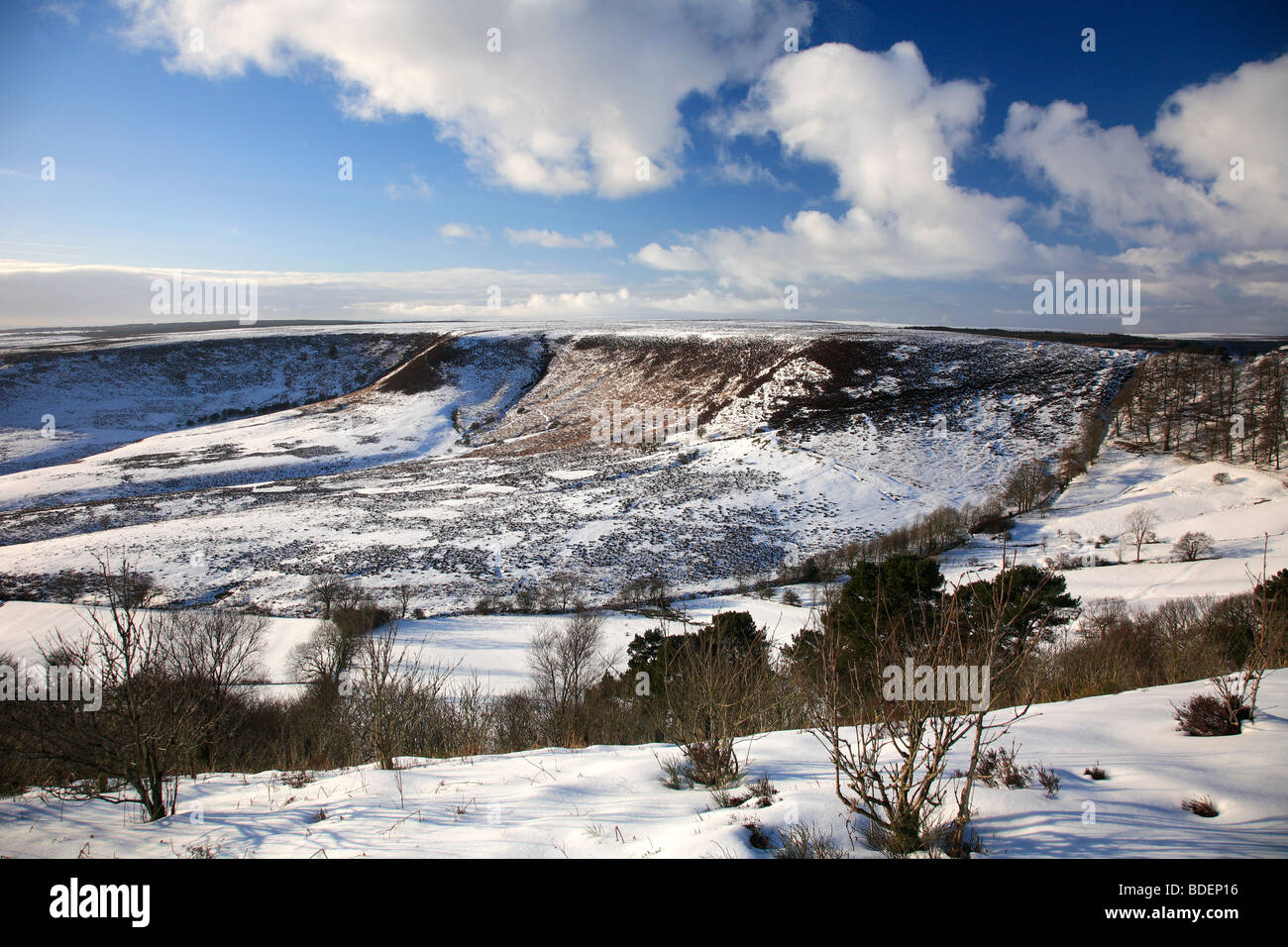 Winter Snow Hole of Horcum Beauty Spot North Yorkshire Moors National ...