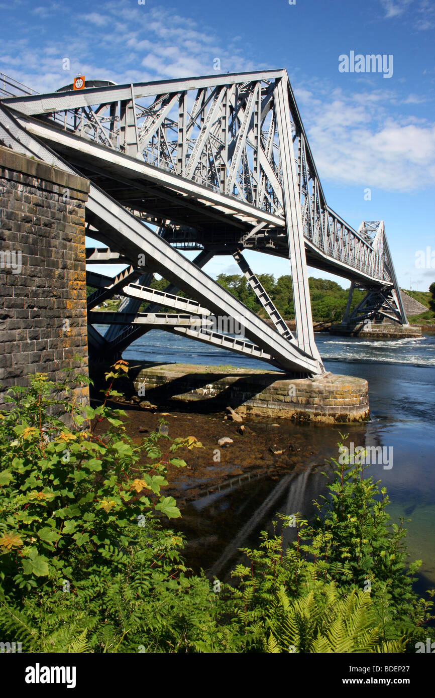 Connel Bridge spanning Loch Etive, Connel, near Oban, Argyll, West ...