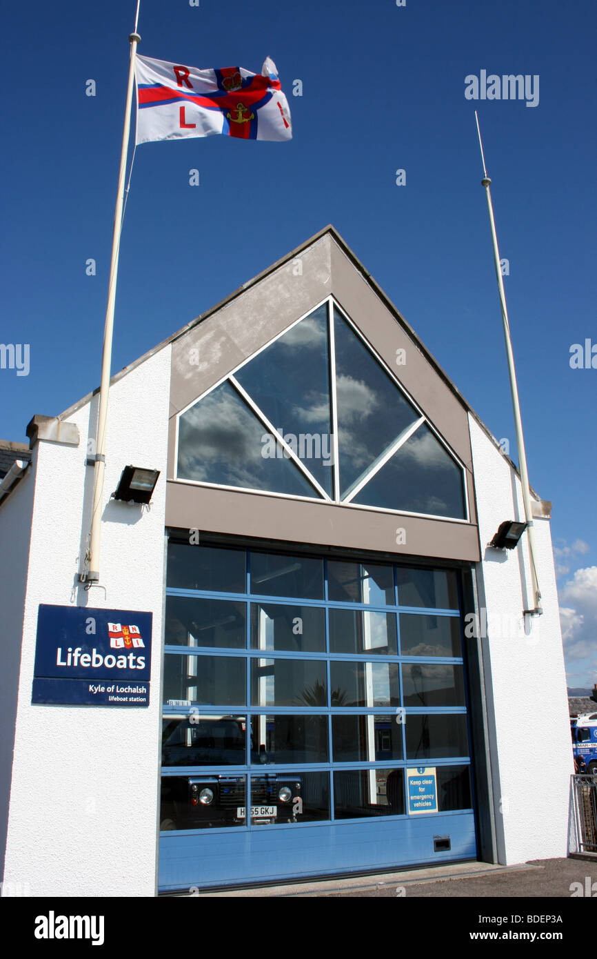 The RNLI lifeboat station at Kyle Of Lochalsh, Western Scotland Stock ...