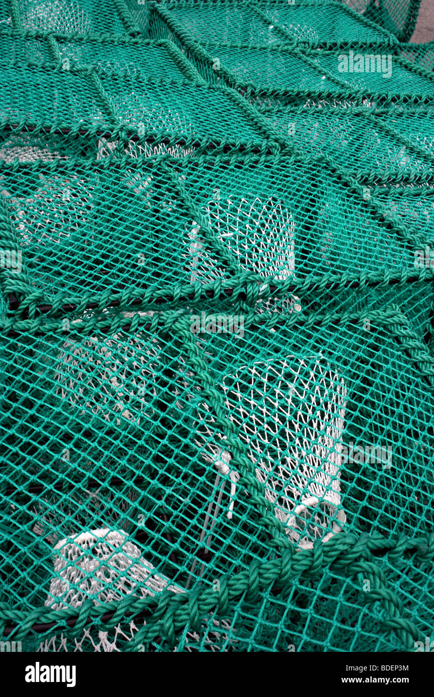 shellfish pots in the harbour at Kyleakin, Isle of Skye, Western ...