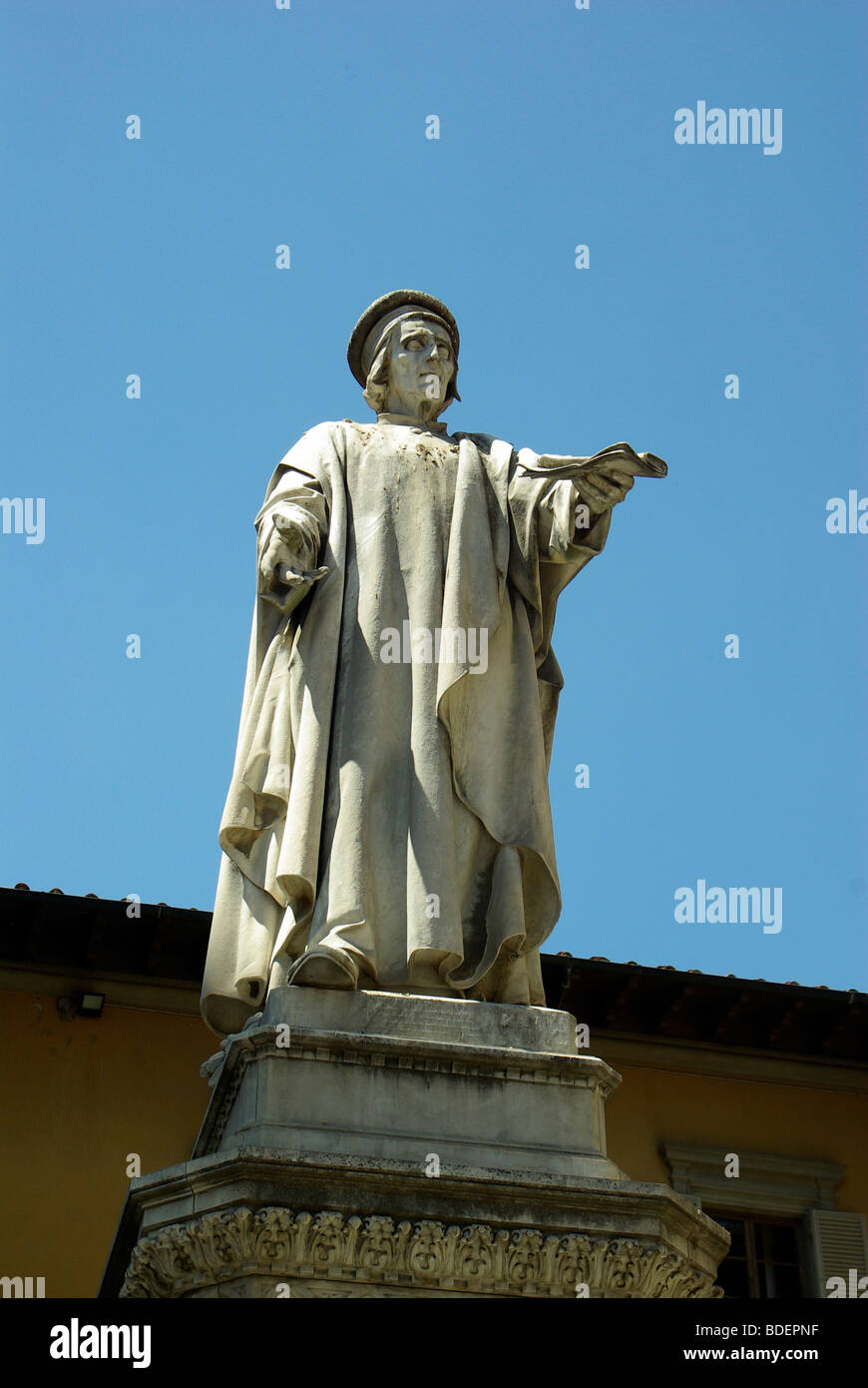 Statue of Francesco Di Marco Datini, the merchant of Prato eponymous ...