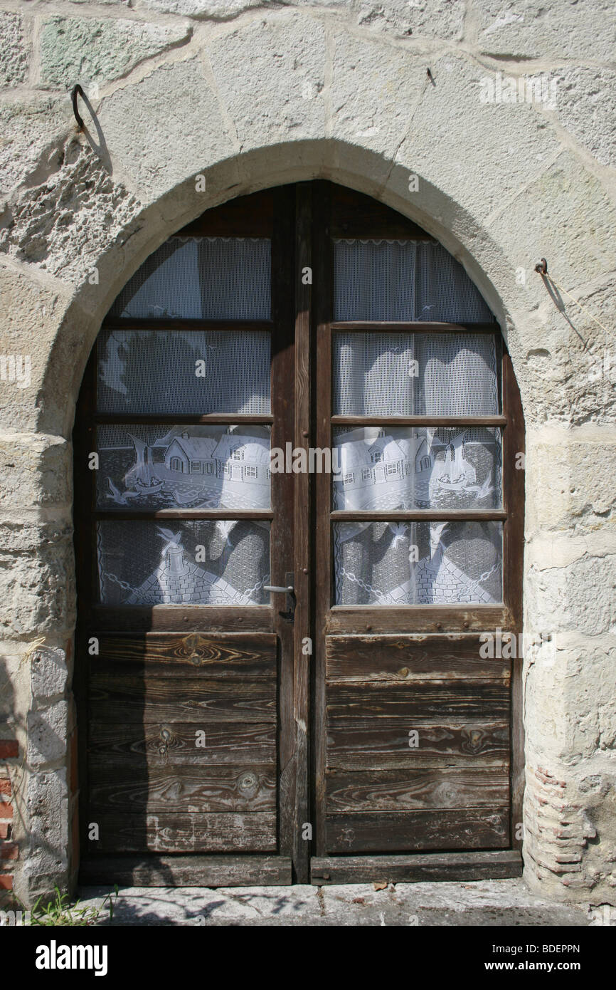 Medieval Bastide of Issigeac, Perigord Pourpre Stock Photo - Alamy