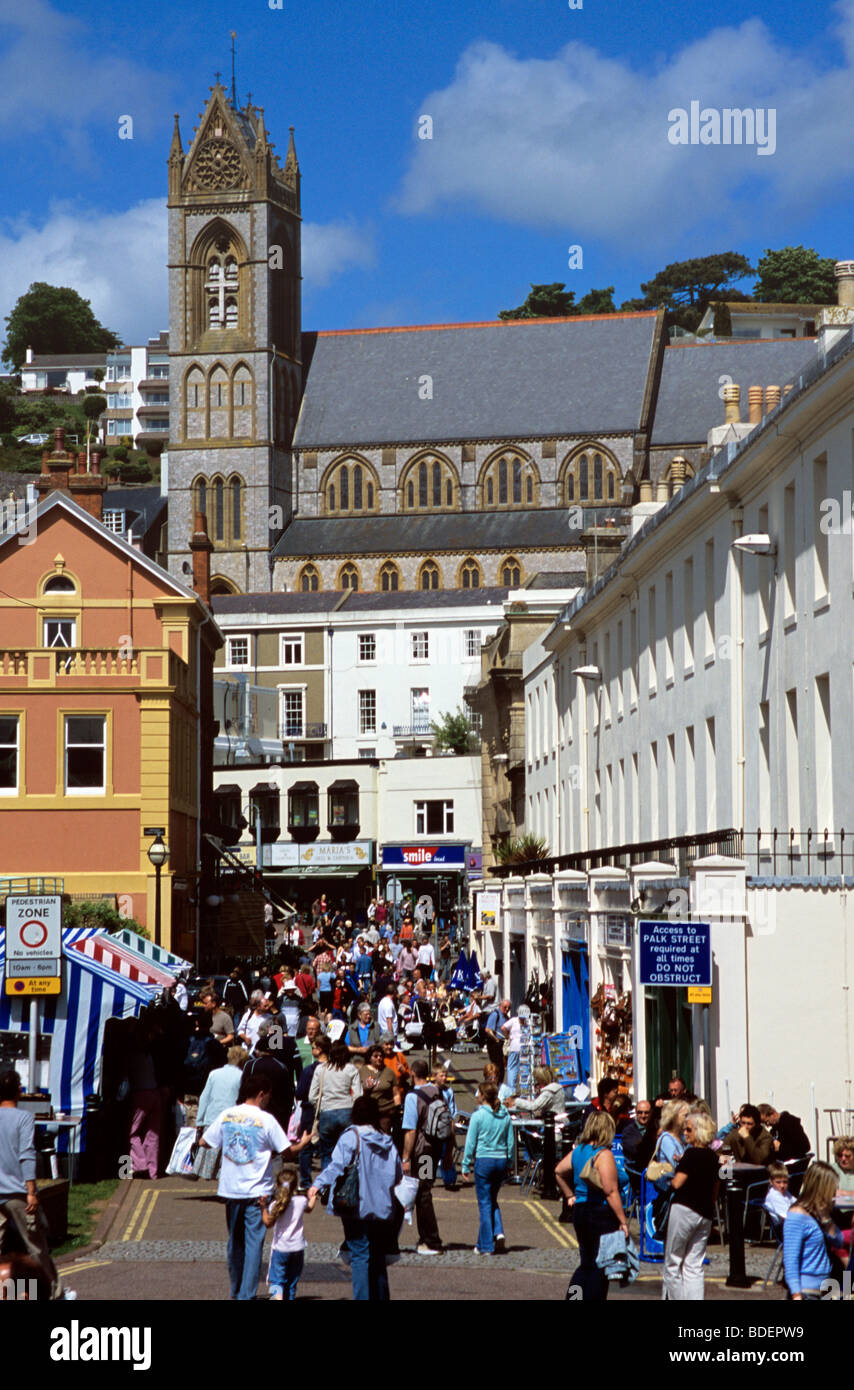 Craft fair & farmers market held in the resort of Torquay Stock Photo ...