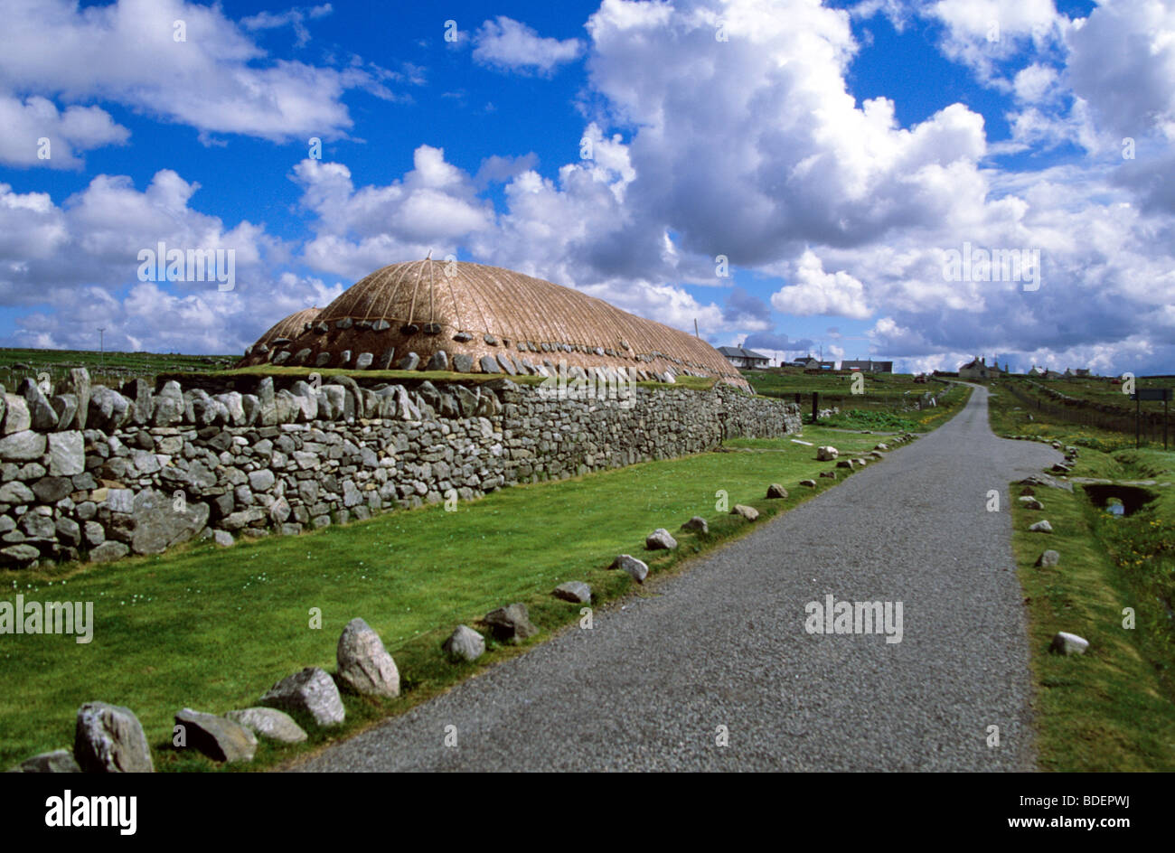 A traditional Black House, an historical dwelling at Arnol in the Isle ...
