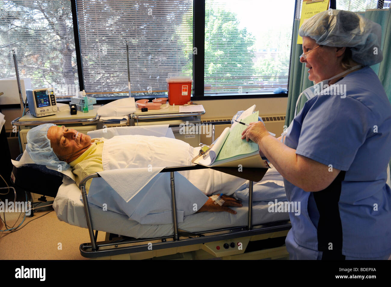 Preparation for Vision correction Cataract eye operation with a ...