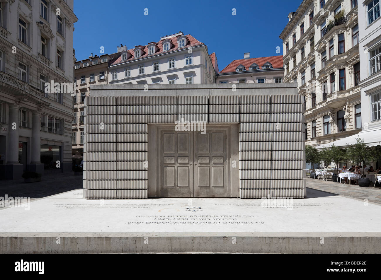 Judenplatz Holocaust Memorial, Vienna, Austria Stock Photo - Alamy