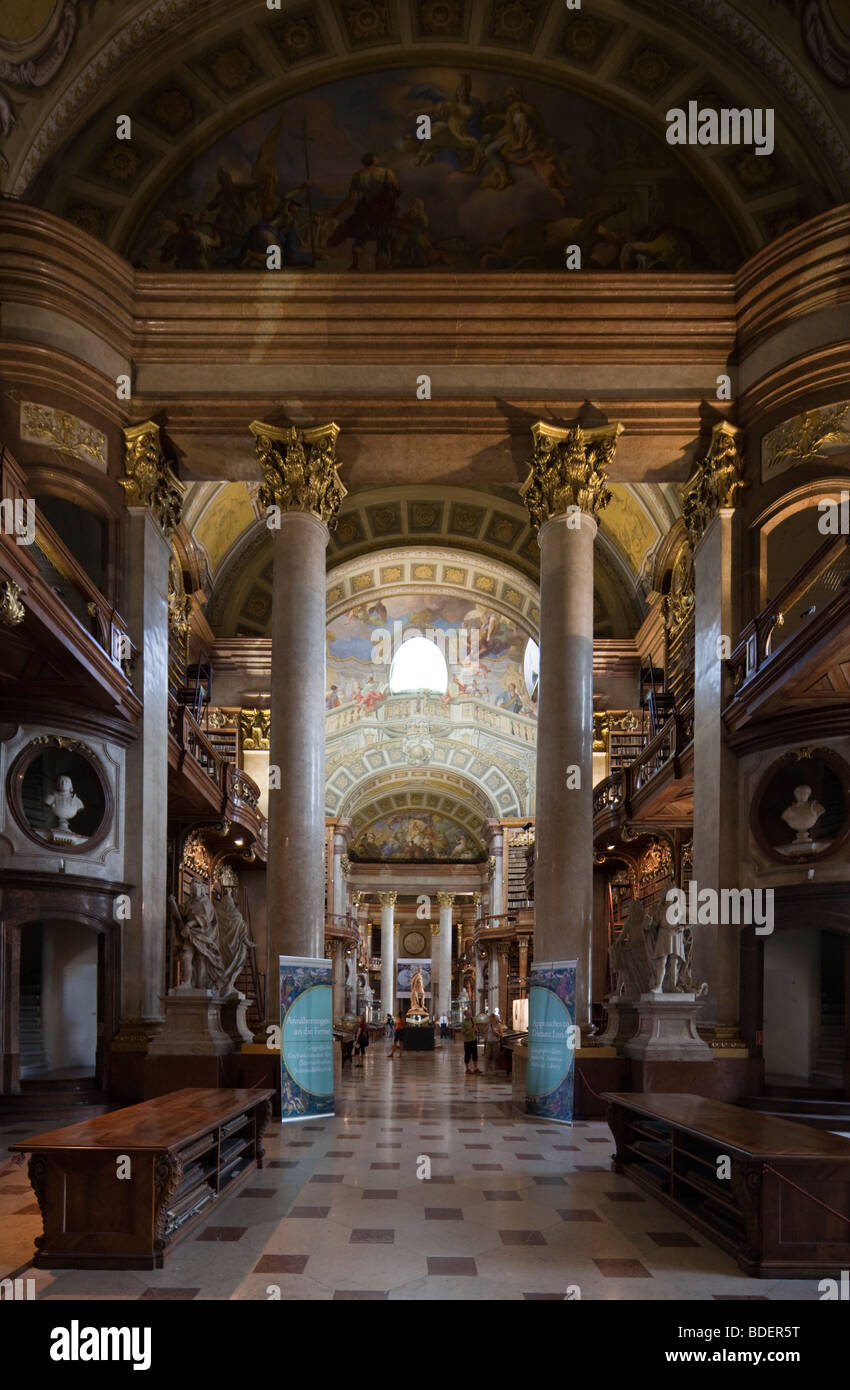 Prunksaal, Austrian National Library, Vienna, Austria Stock Photo - Alamy